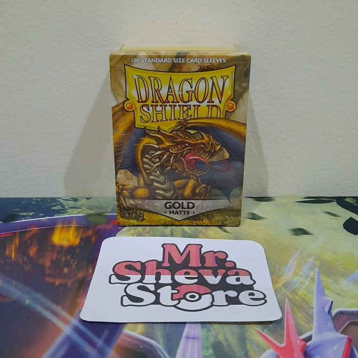 Jual Terlaris Sleeve Dragon Shield Gold Matte (Standard Size) | Shopee ...