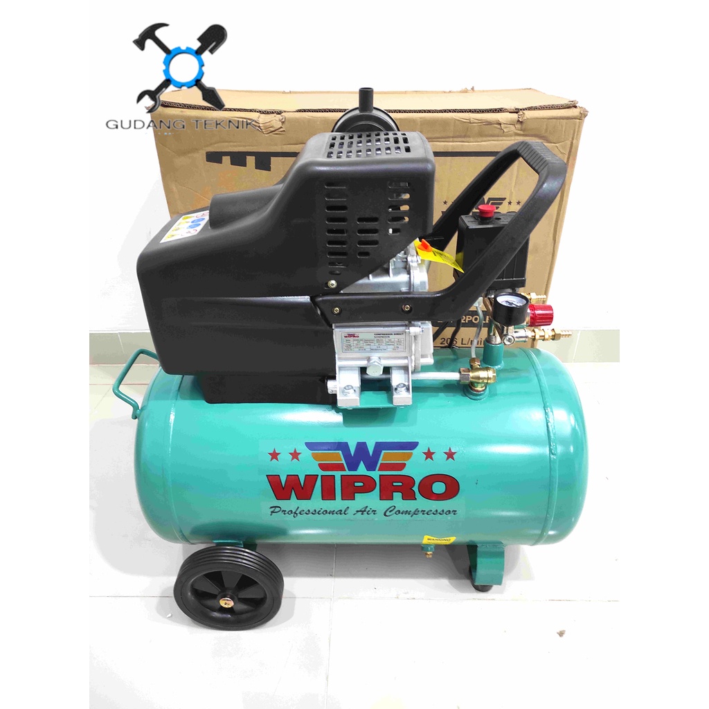 Jual Kompresor Angin Udara 50L WIPRO GEMINI 500 2Hp LISTRIK / Air ...