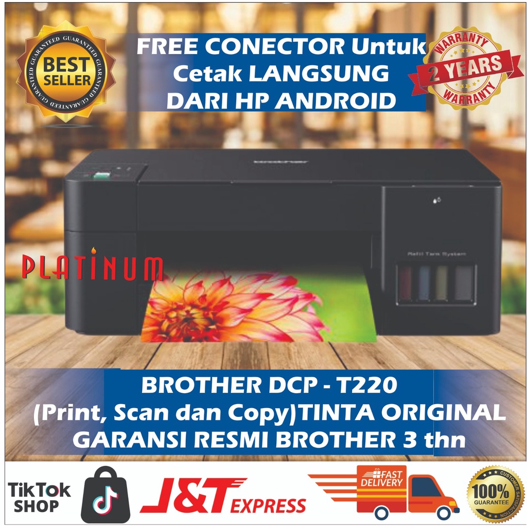 Jual PROMO PRINTER BROTHER T220 PRINTER BISA PRINT SCAN dan COPY bisa ...
