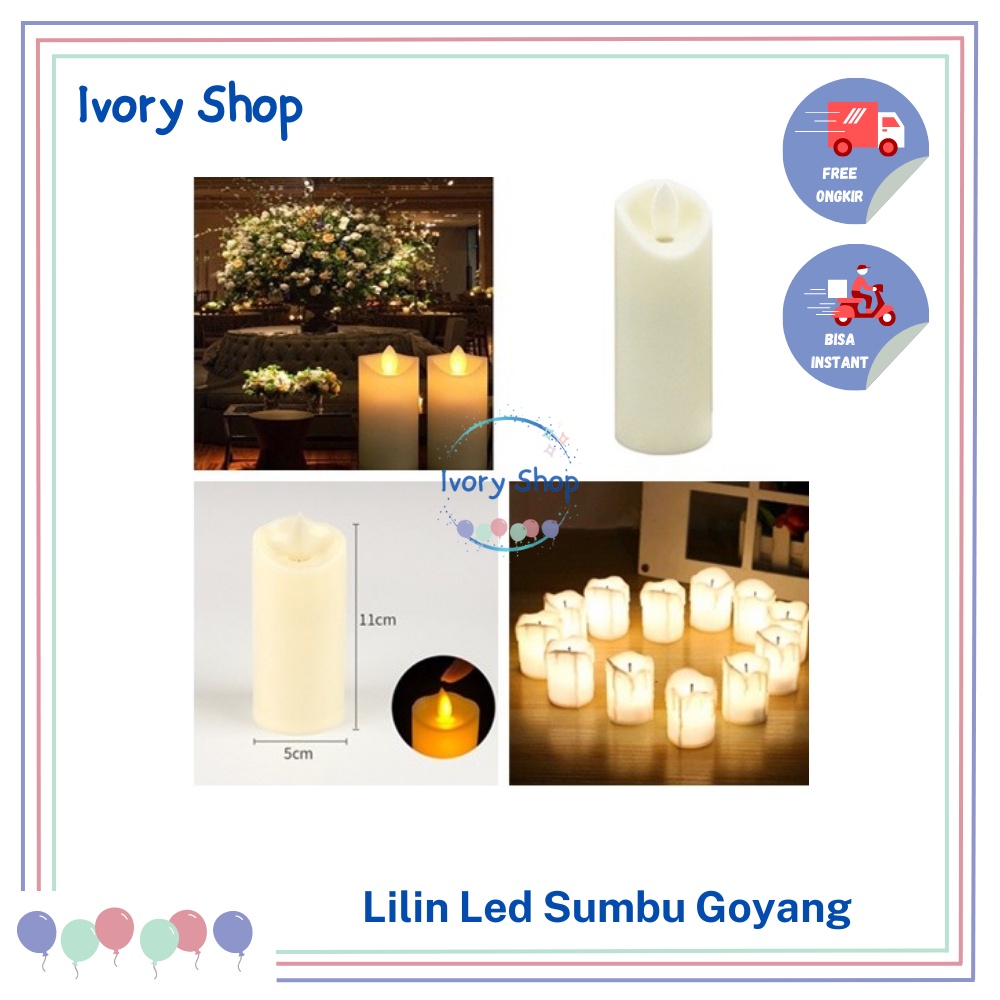 Jual Lilin Led Goyang / Swinging Elektrik Candle / Sumbu Gerak | Shopee ...