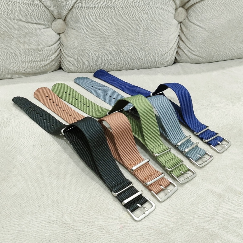 Jual Tali Jam Tangan Pria Wanita Import / Tali Jam Nato Kanvas Nylon ...