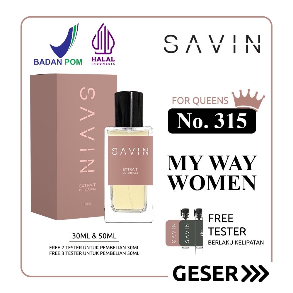 Jual SAVIN PARFUM No. 315 - My Way Women | Shopee Indonesia
