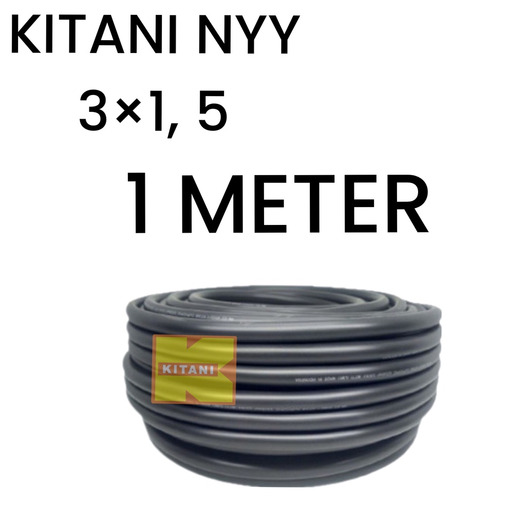 Jual KABEL LISTRIK KITANI NYY 3x1,5 1METER | Shopee Indonesia