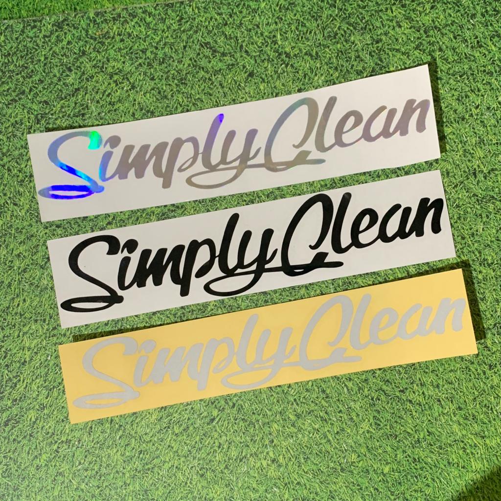 Jual Stiker Simply Clean cutting sticker | Shopee Indonesia