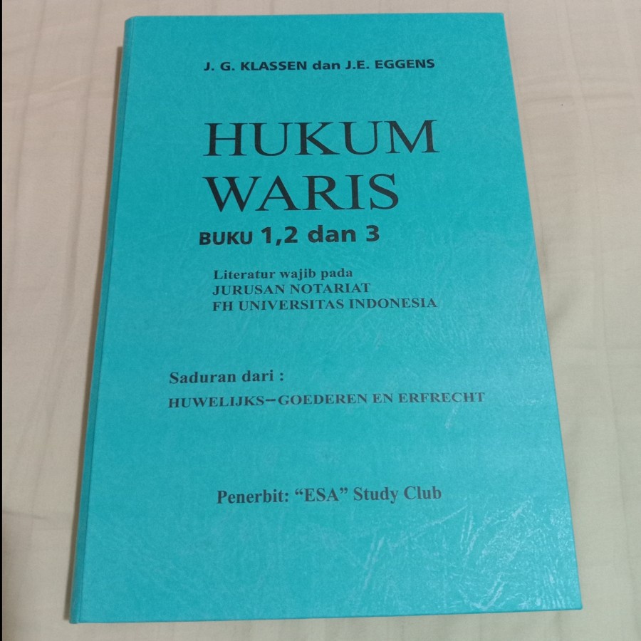 Jual HUKUM WARIS Huwelijks Goederen En Erfrecht (Literatur Wajib Jurusan Notariat FH UI) - J.G ...