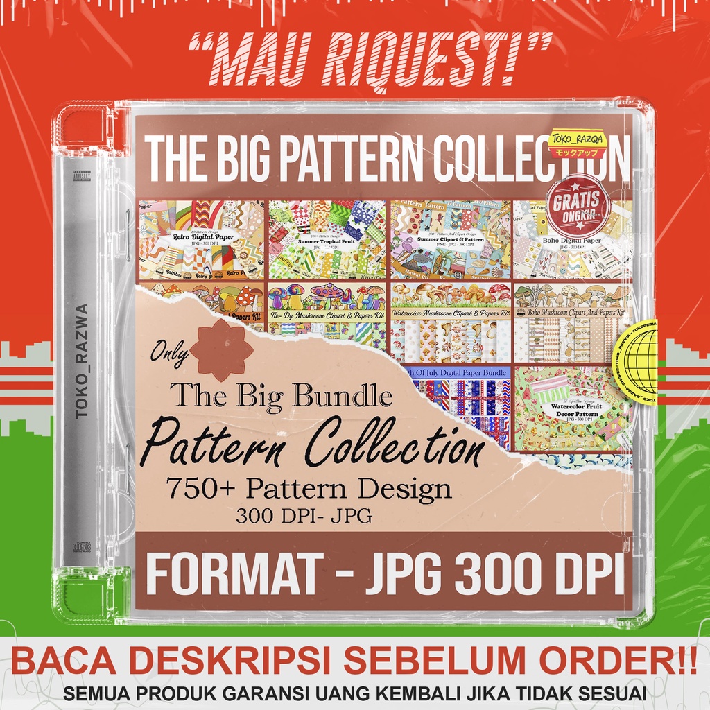 Jual 95 Premium Graphics - The Big Pattern Collection Bundle | Shopee ...