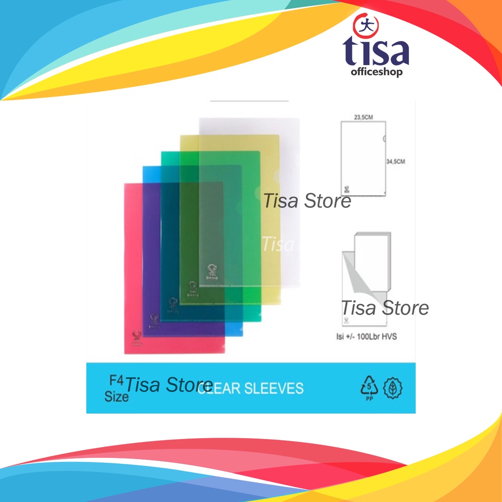 Jual Map L Bening Map Plastik Transparan Clear Sleeves EAGLE | Shopee ...