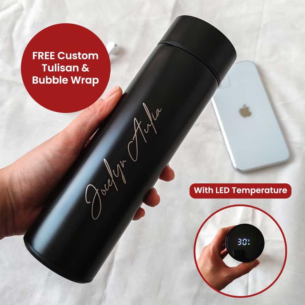 Jual PALING DIMINATI Tumbler LED Temperature Tumblr Botol Air Minum ...