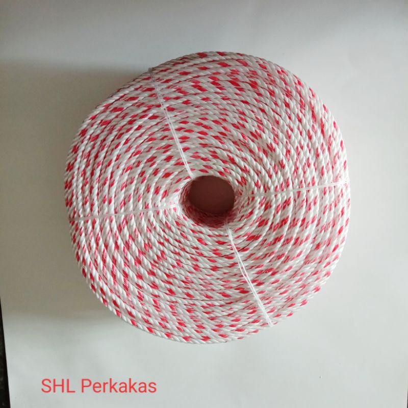 Jual TALI TAMBANG PUTIH LURIK 5 mm KEMASAN 0,5 KG - TALI TAMBANG ...