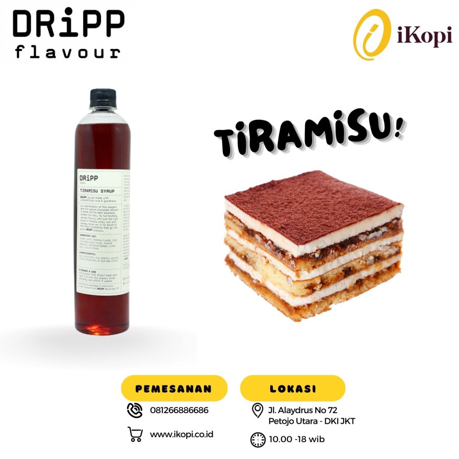 Jual Dripp Flavour Premium Syrup Rasa Tiramisu | Shopee Indonesia