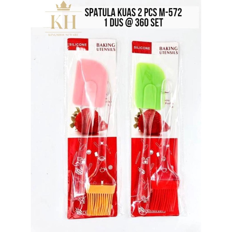 Jual Spatula + Kuas Kue Isi 2pcs / Kuas Masak Serbaguna / Kuas Kue ...