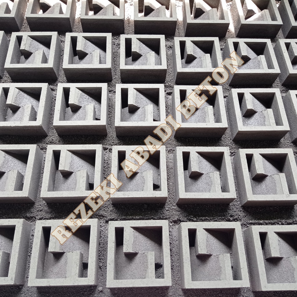 Jual Roster Beton Minimalis, Loster Lubang Angin Motif AX Ukuran 20x20 ...