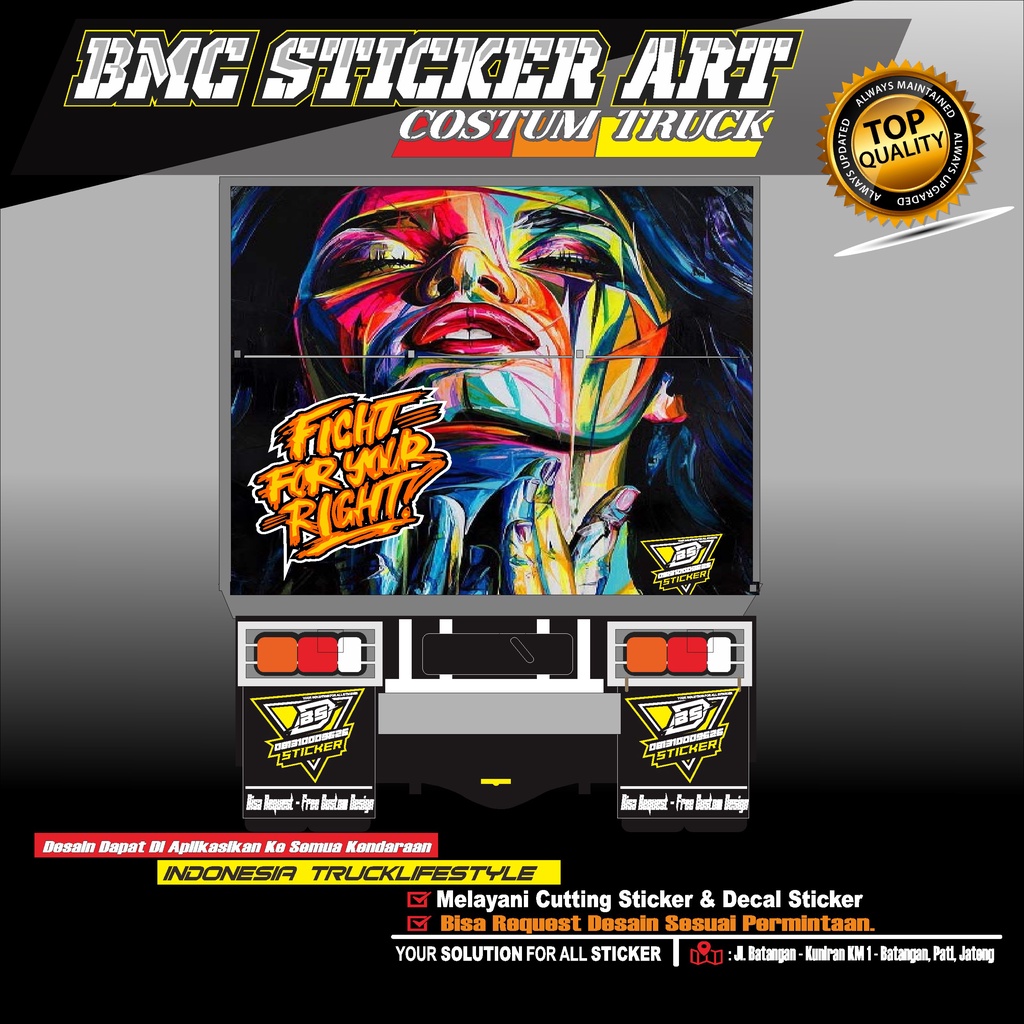 Jual STICKER DECAL BAK DUMP TRUCK/STIKER VARIASI OMBENG TRUCK GAMBAR ...