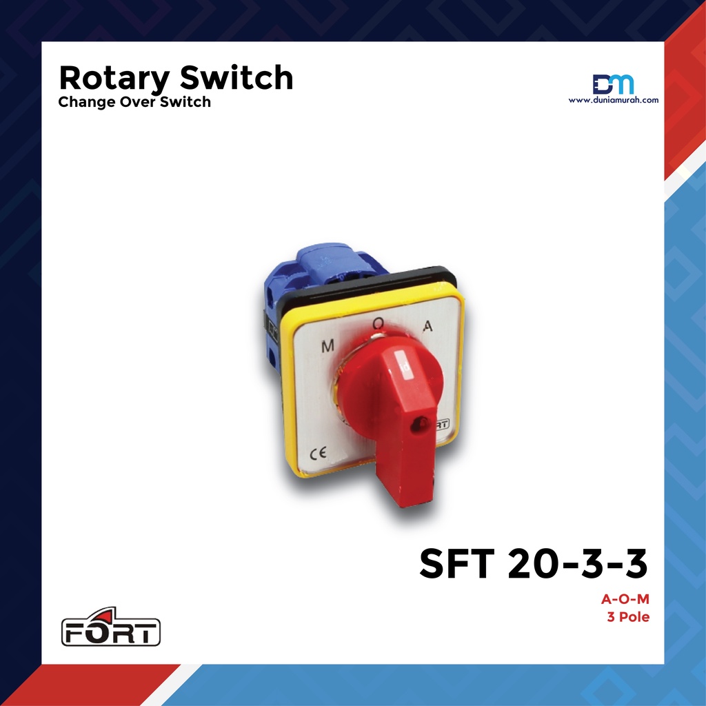 Jual FORT Change Over Switch SFT 20-3-3 A-O-M, 3P | Shopee Indonesia