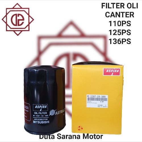 Jual Oil Filter Saringan Oli Canter 110PS 125PS 136PS Aspira ME 013307 ...
