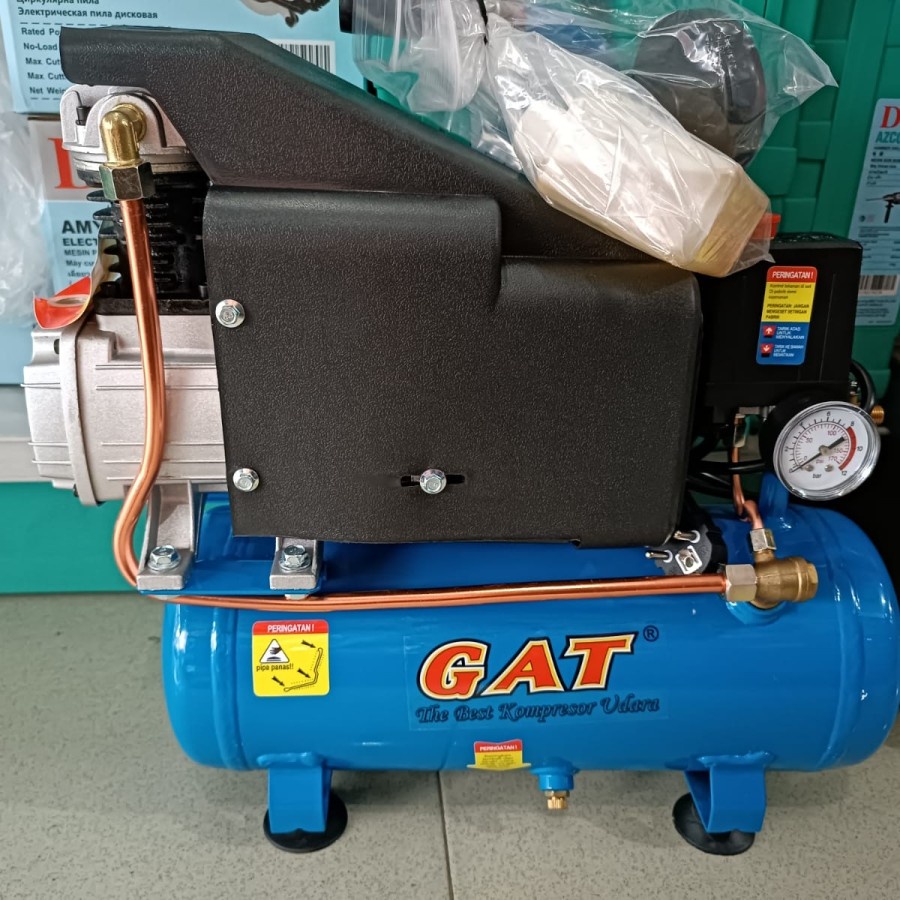 Jual Kompresor 1 HP Tabung 10 Liter GAT 15-10 / Compresor 1 HP GAT ...