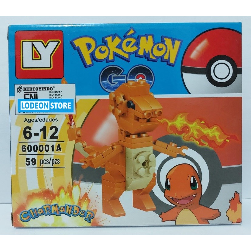 Jual Brick Pokemon Go Minifigure Ash - Pikachu - Squirtle - Charmander ...