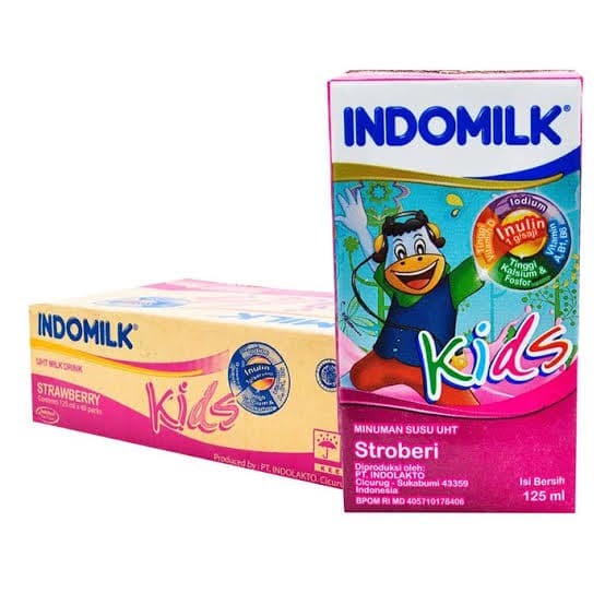 Jual BISA MIX 2 RASA Susu uht indomilk 115 ml rasa strawberry 40 pcs 1 ...