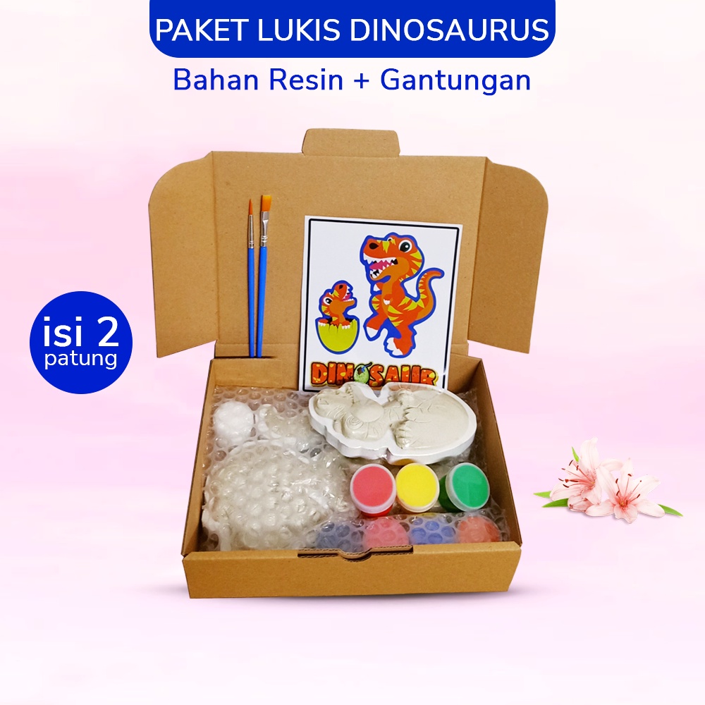Jual BBF Gallery - Painting kit mewarnai patung dinosaurus / mainan ...