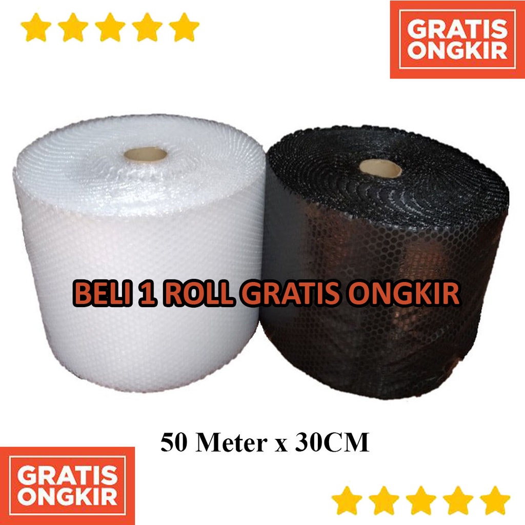Jual [JAGOPACK] bubblewrap 30cm x 50 Meter bubble wrap bening plastik ...