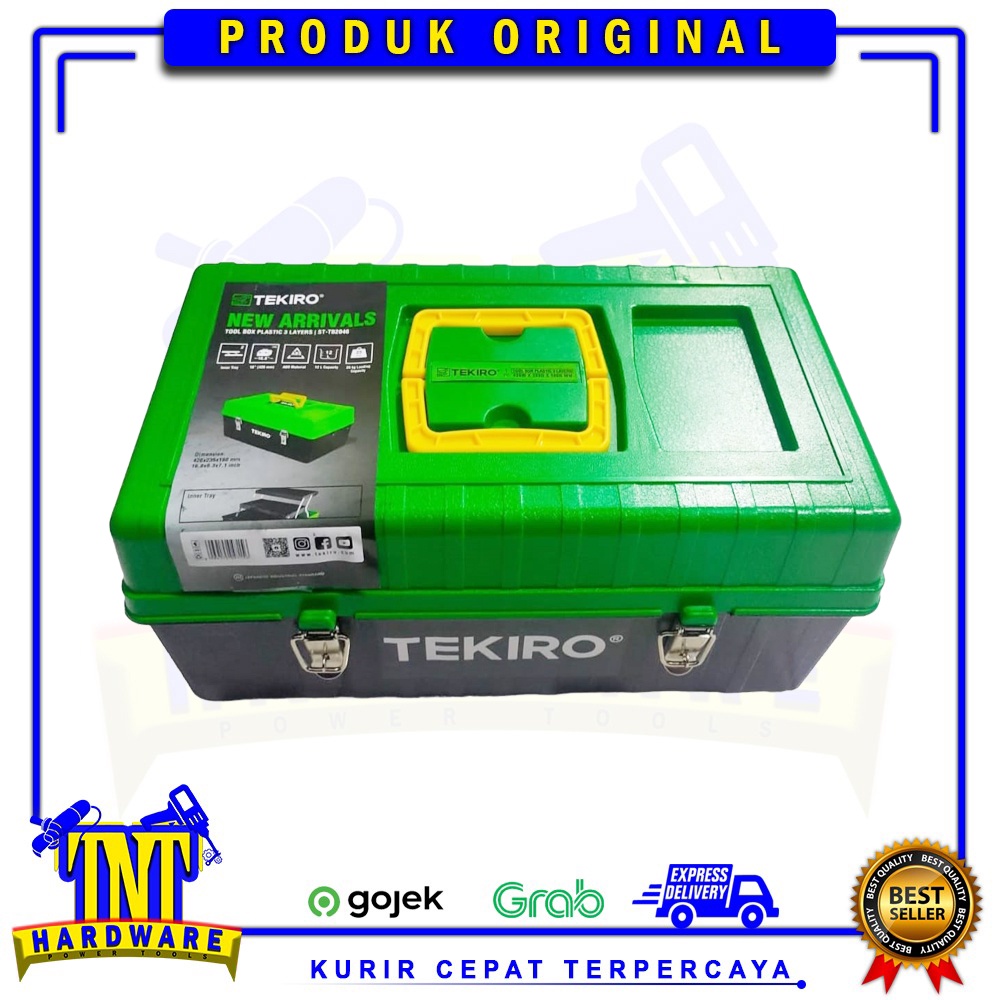 Jual Tool Box 3 Susun Plastik Tekiro ukuran 426x235x180mm (ST-TB2046) | Shopee Indonesia