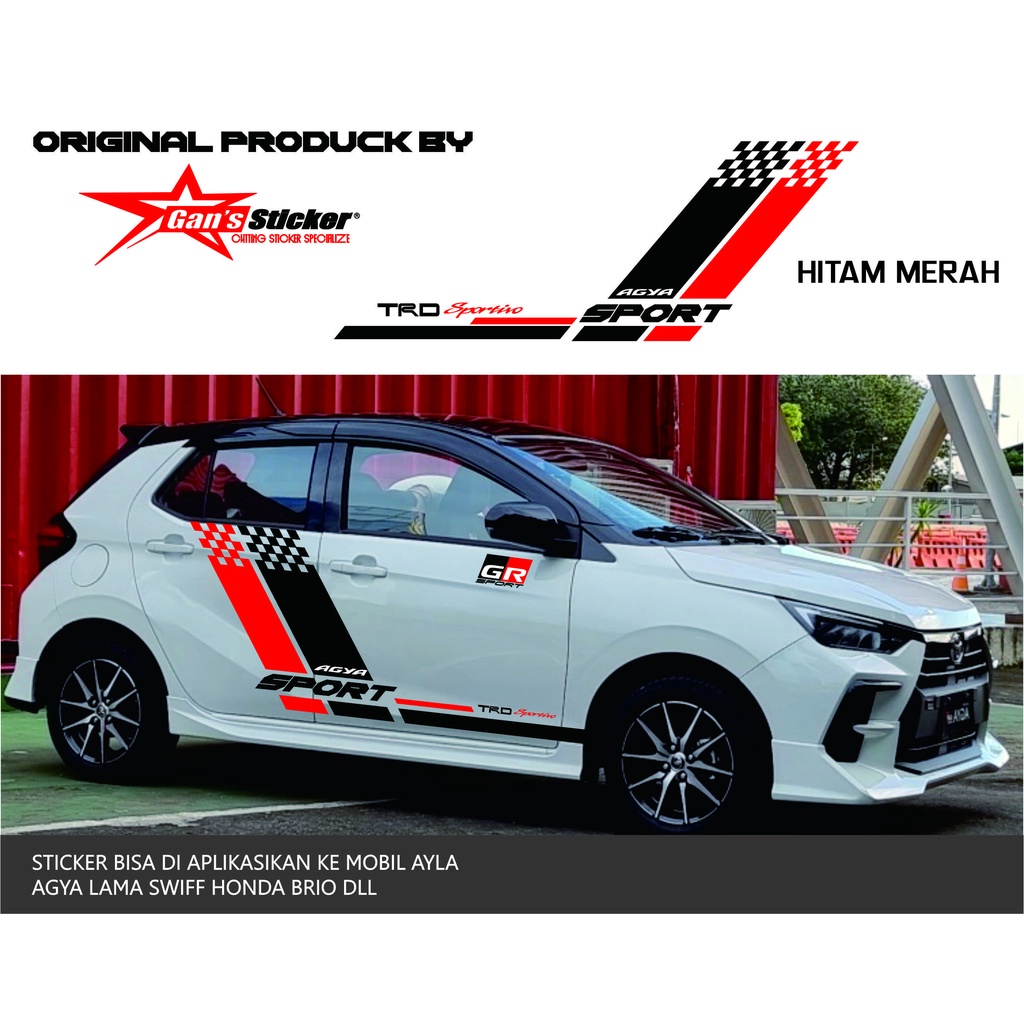 Jual STICKER DAIHATSU AYLA 2023 ALL NEW TOYOTA AGYA 2023 AKSESORIES ...
