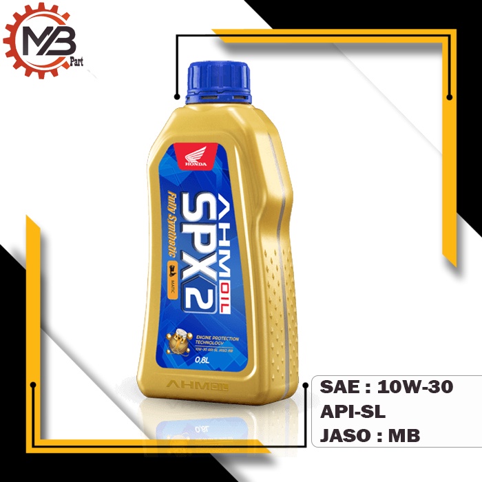 Jual Oli Motor Matic AHM Oil Mesin SPX 2 0.8L SPX2 800 ML | Shopee ...