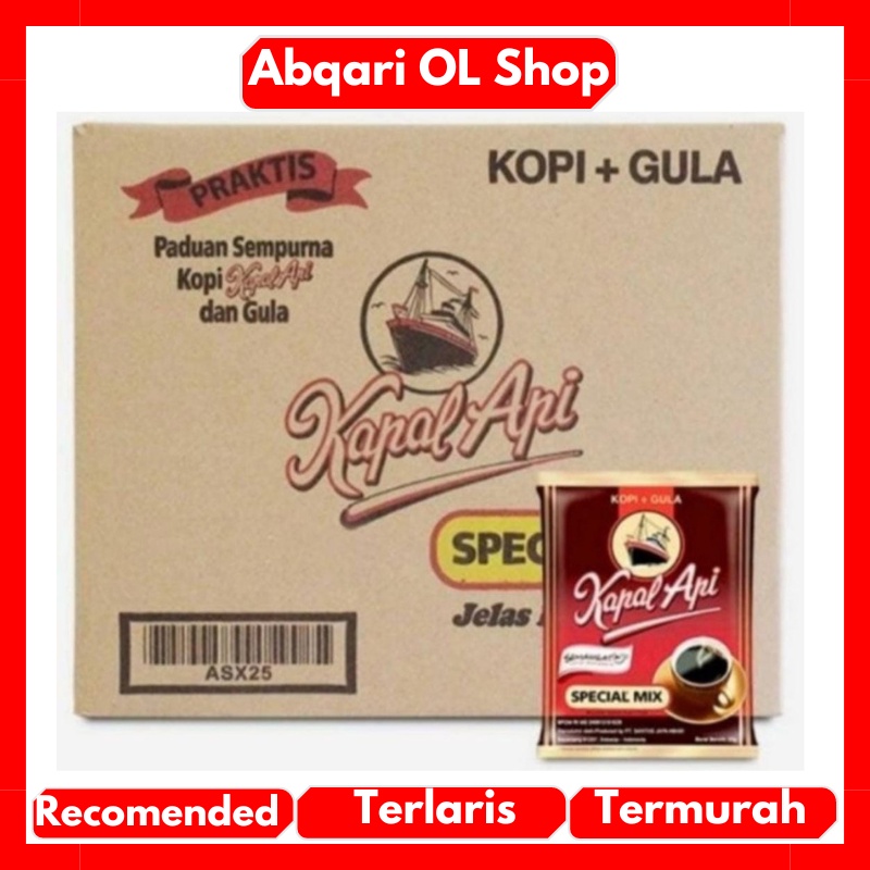 Jual Kapal Api Special Mix Kopi + Gula 24gr 1 Dus Isi 12 Renceng ...