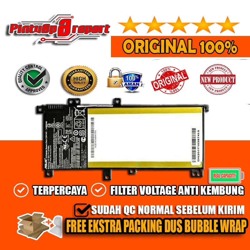 Jual (Genuine C21N1401) Baterai Original Asus X455 X455L X455LD A455LJ ...