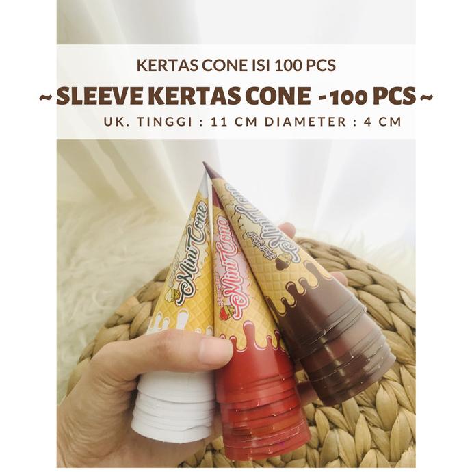Jual yang dicari] KERTAS KEMASAN ES KRIM - KEMASAN MINI CONE CUP ICE ...