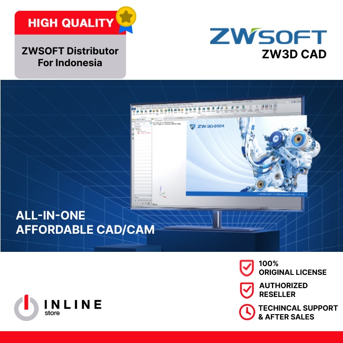 Jual ZWSoft ZW3D CAD Original License Authorized Reseller ZWCAD ...
