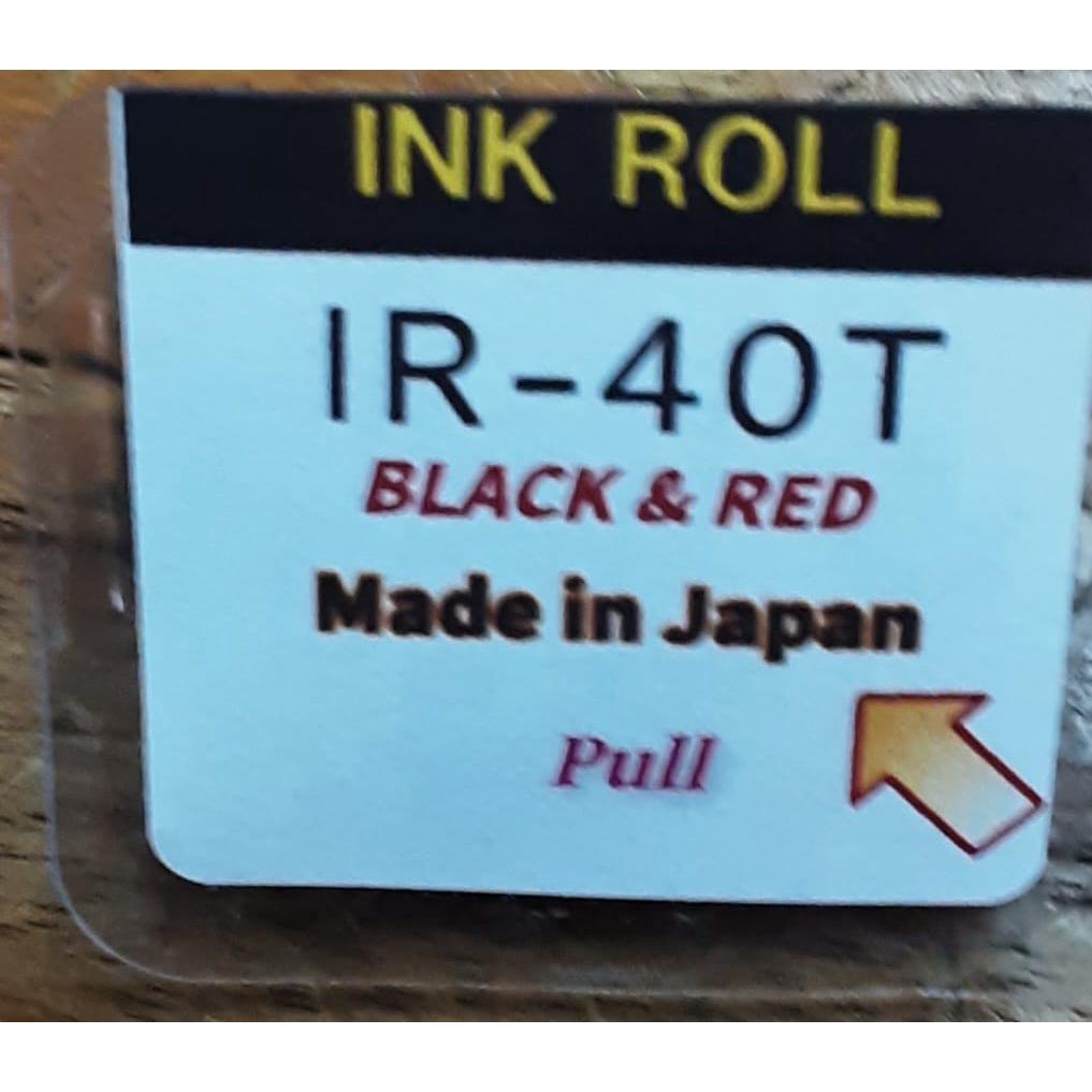 Jual ink roll ir 40t (black/red) tinta calculator | Shopee Indonesia