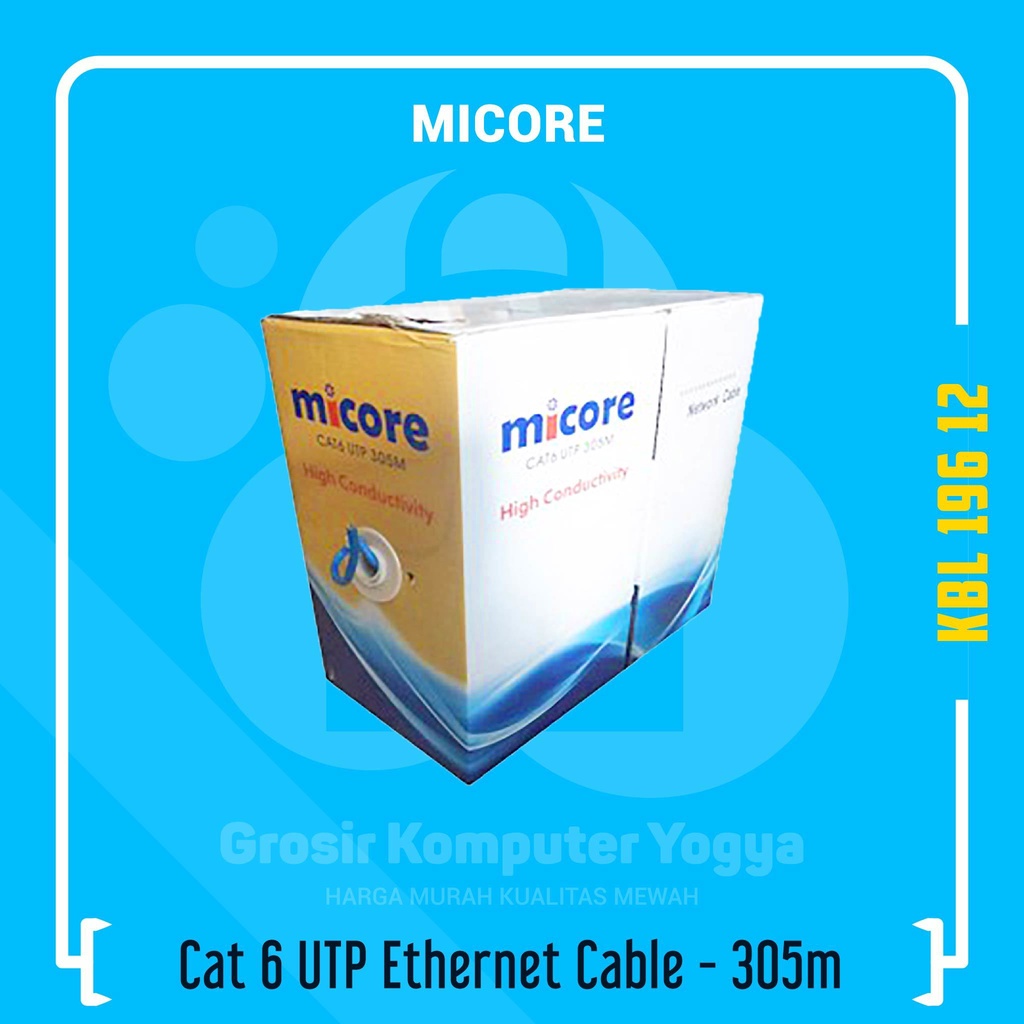 Jual Micore Cat6 Cat 6 10/100/1000 Mbps UTP Ethernet Cable Kabel LAN ...