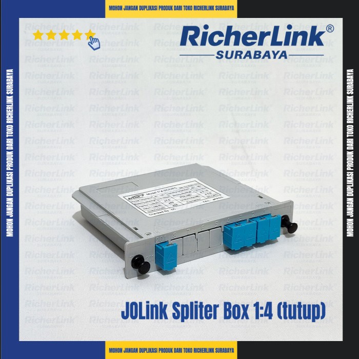 Jual Passive Splitter PLC BOX 1:4 FTTH SC UPC Jolink (new model ...