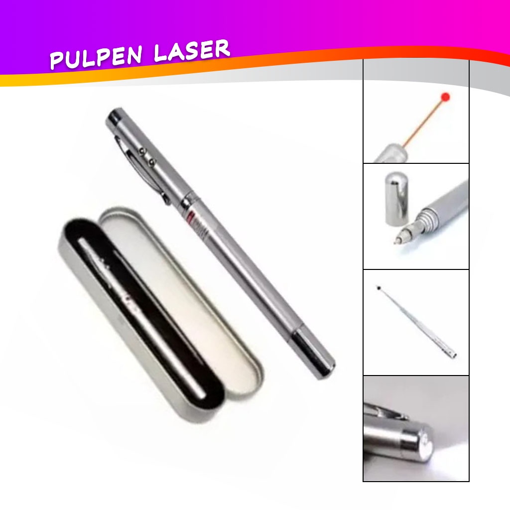 Jual OJIO - Pulpen Pointer Box Premium Presentasi Pena 5 In 1 Laser Ballpoint Pen Exclusive Pena ...