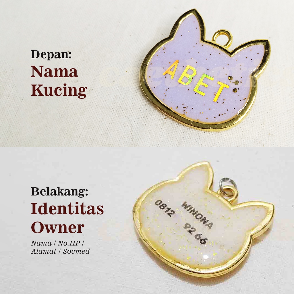 Jual KALUNG KUCING CUSTOM NAMA KETERANGAN IDENTITAS OWNER - YOGHURT ...