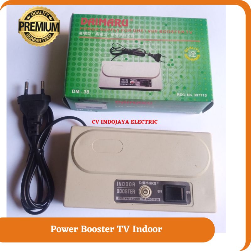 Jual Booster Antena TV Bawah Indoor Murah Berkualitas UHF VHF Daimaru ...