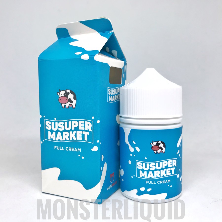 Jual SUSUPER MARKET MILK FULL CREAM BY VAPEDOJO 3MG 60ML | Shopee Indonesia