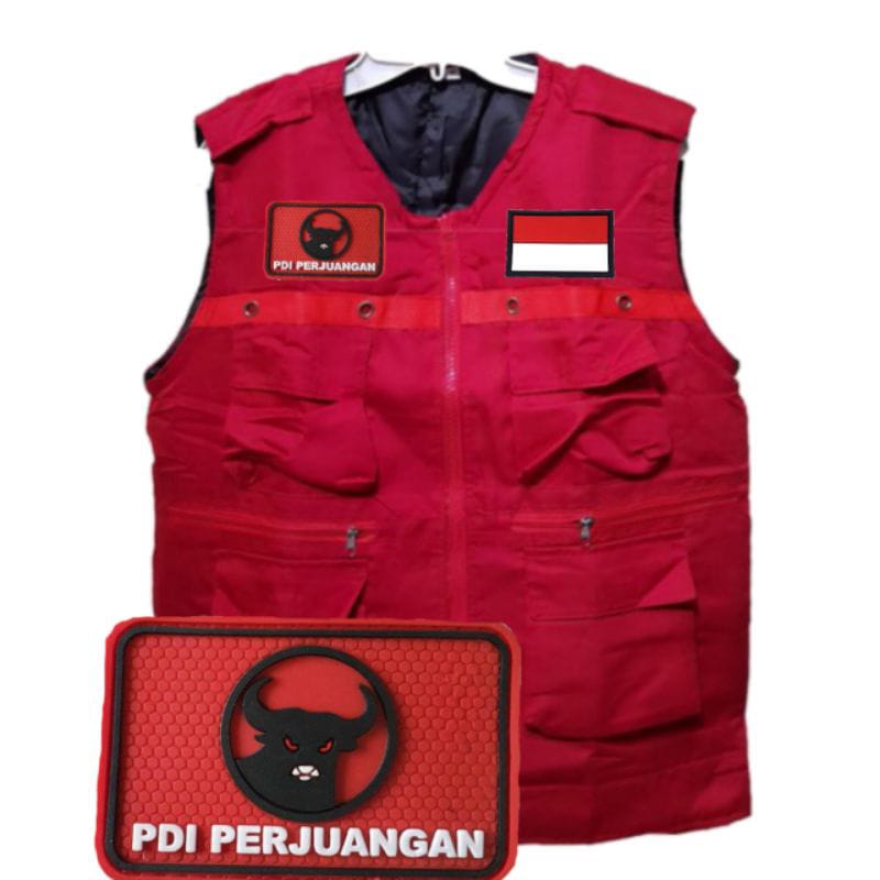 Jual ROMPI PDI PERJUANGAN/ ROMPI PARTAI PDI/ROMPI PDIP HITAM ROMPI ...