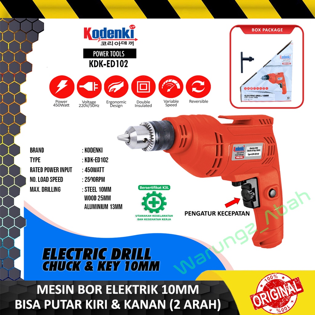 Jual ALAT MESIN BOR TANGAN BESI KAYU LISTRIK BUKA BAUT MUR ROTARY STEEL ...