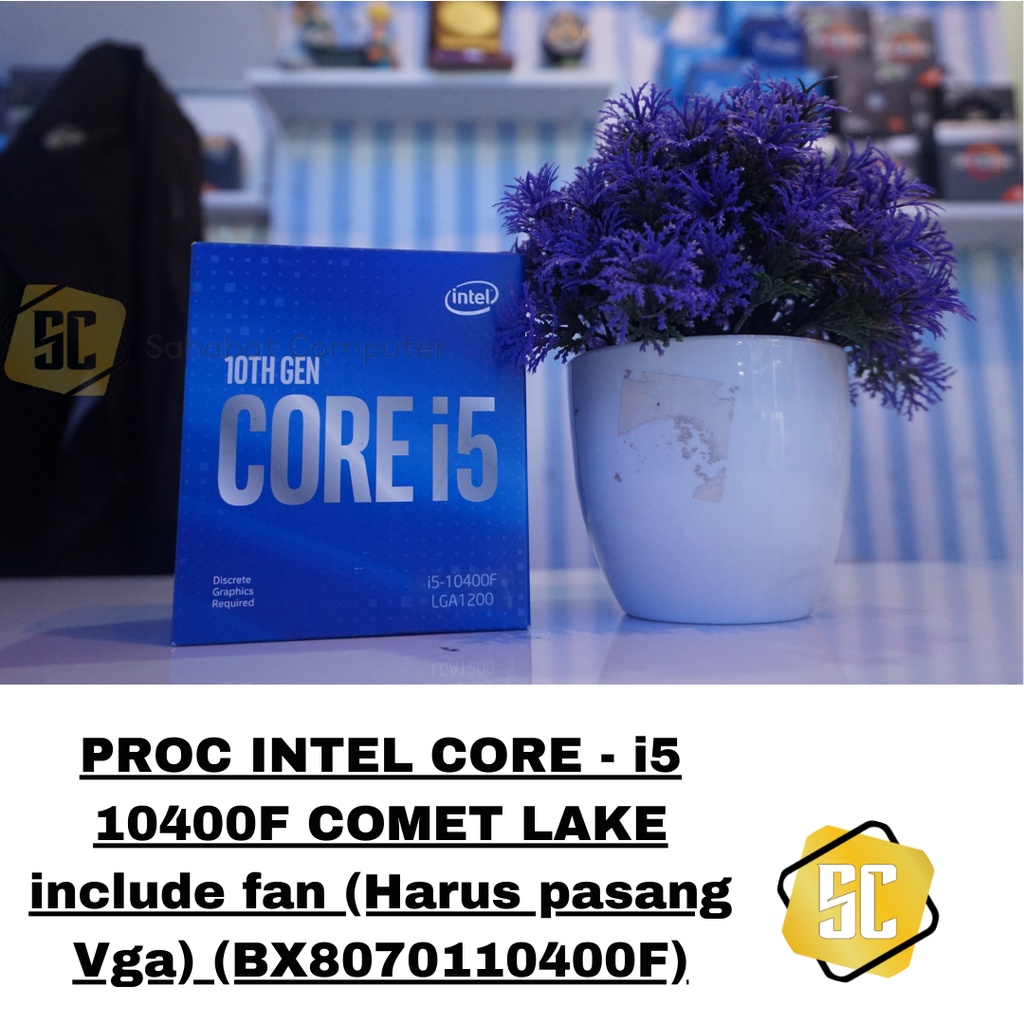 Jual PROC INTEL CORE - i5 10400F COMET LAKE include fan (Harus pasang ...