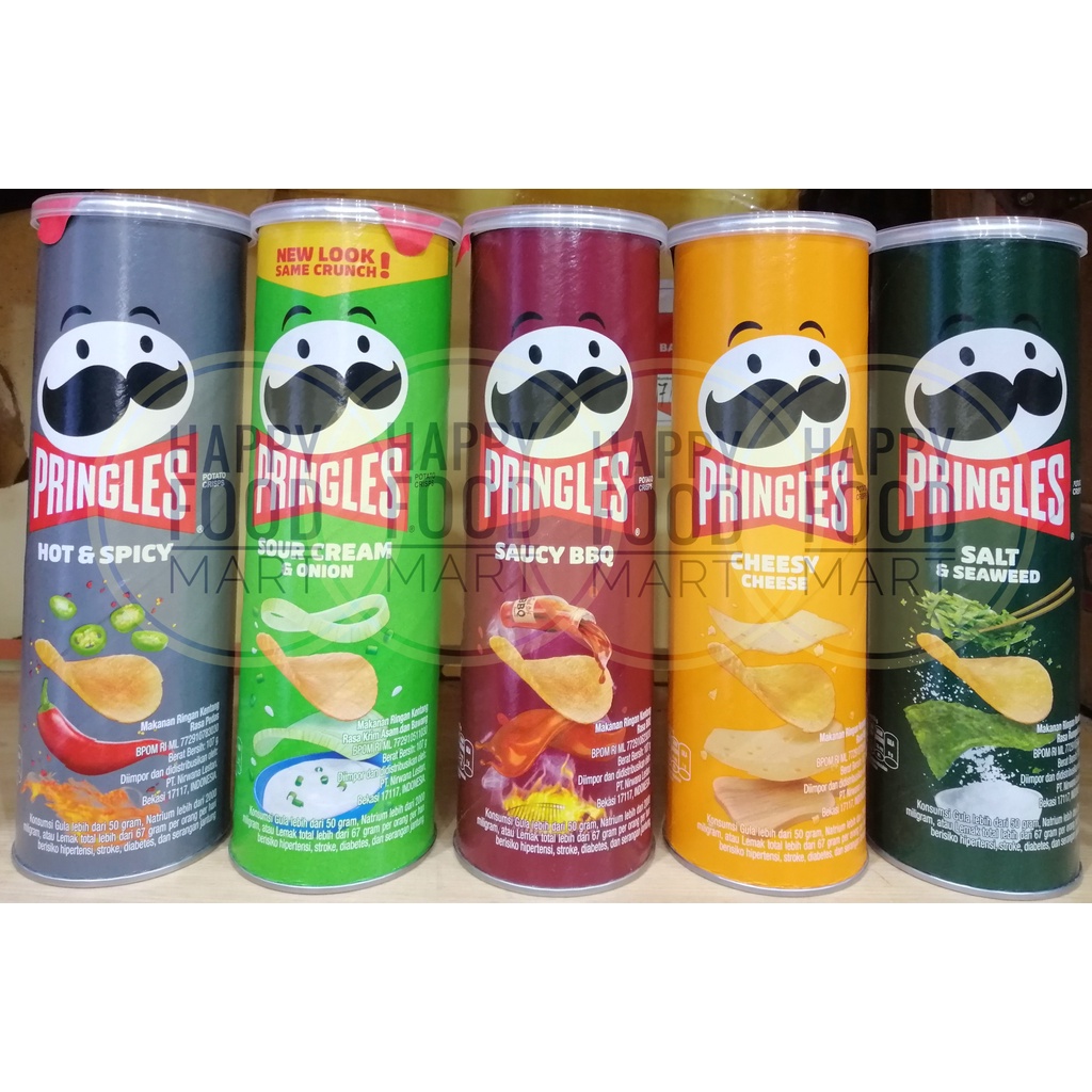 Jual [ALL VARIANT] PRINGLES POTATO CHIPS 107 GRAM/KERIPIK KENTANG HALAL ...