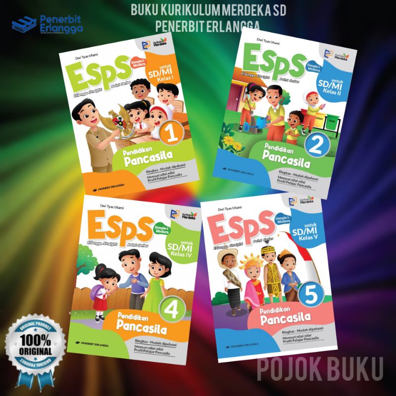 Jual [Kurikulum Merdeka] Buku ESPS PENDIDIKAN PANCASILA SD/MI Kelas 1 2 4 5 KM Erlangga | Shopee ...