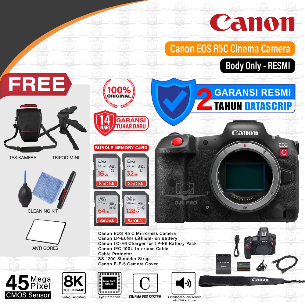 Jual Canon EOS R5C Body Only Cinema Camera - EOS R5 C Resmi Canon R 5C ...