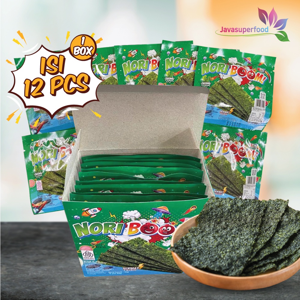 Jual JavaSuperFood NoriBoom (1 BOX ISI 12 PCS) / Nori Sachet Seaweed ...