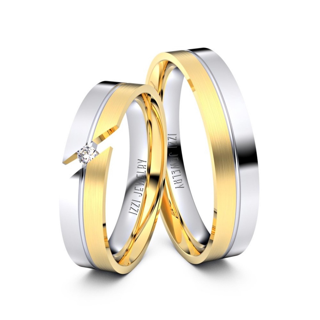 Jual Izzi Jewelry - Cincin Tunangan Couple Nikah Kawin Bahan Perak 925 ...