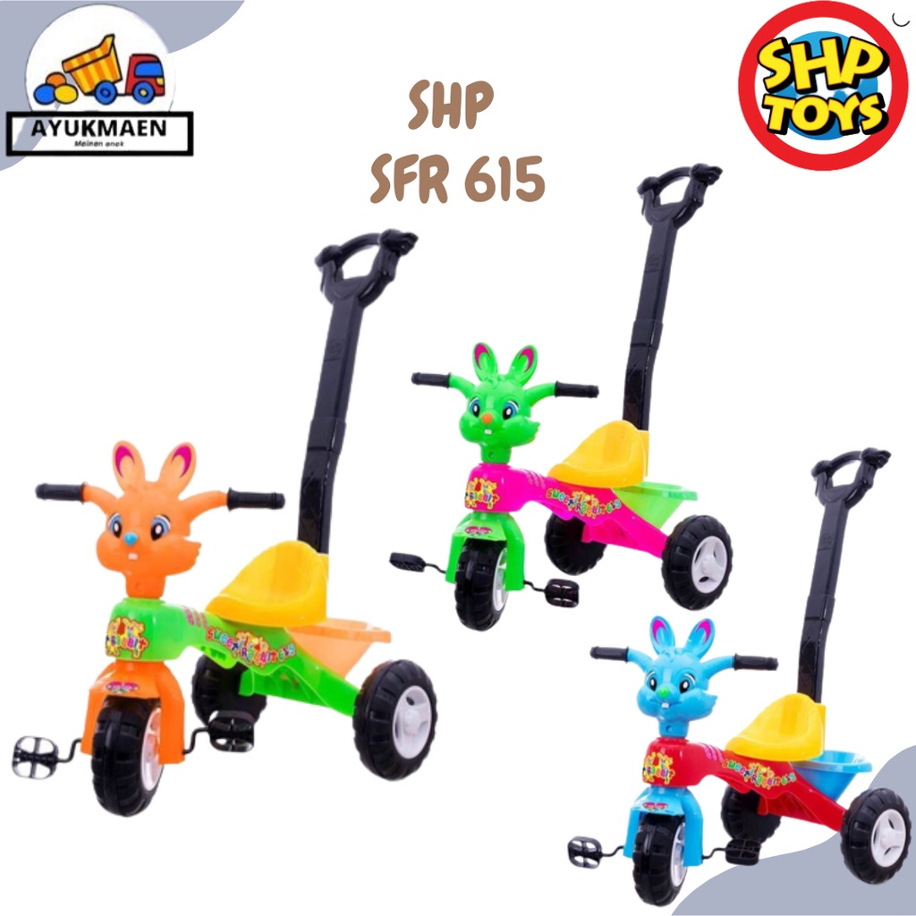Jual MAINAN ANAK MUSIK SEPEDA RODA 3 TRICYCLE SHP SFR 615 - Merah ...