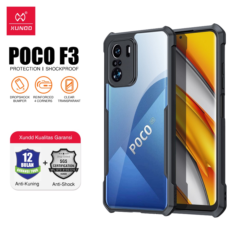 Jual XUNDD Case Untuk Xiaomi Poco F3 6.67 inch Case Shockproof Slim ...