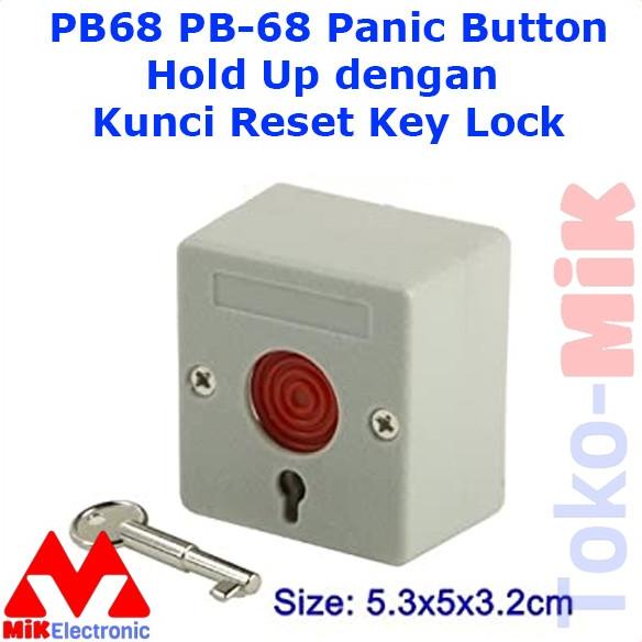 Jual PB-68 Panic Button Hold Up Tombol Panik Kunci Reset Key Lock PB 68 ...