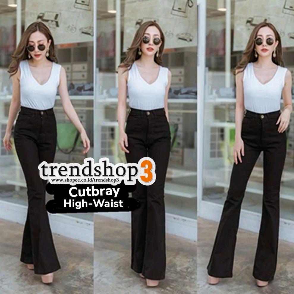 Jual HARGA BERSAHABAT CELANA JEANS CUTBRAY HIGHWAIST WANITA HW CUTBRAY ...